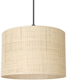 Lustr na lanku RATTAN 1xE27/60W/230V pr. 25 cm ratan