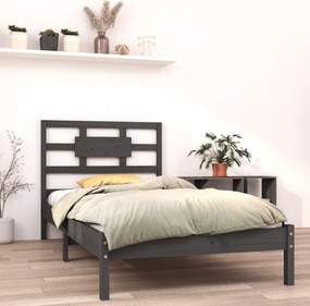 vidaXL Rám postele masivní dřevo 100 x 200 cm [3105657] Barva: Šedá