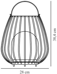 Černá přenosná LED lampa Jim To Go 3W  - Nordlux