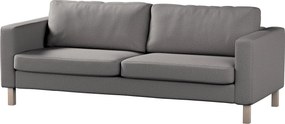 Potah na pohovku IKEA Karlstad 3-místná, nerozkládací, krátký barva šedá látka pletený vzor