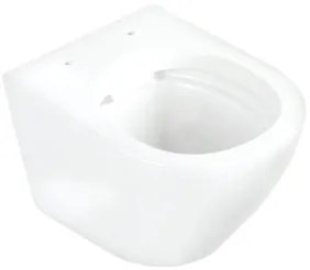 Aplomo Delos White WC závěsné se sedátkem, rimless