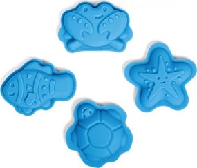 Hračka Bigjigs Toys silikonové formičky modré Ocean [6381643]