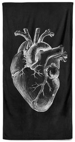 Osuška Scary heart (Velikost osušky: 100x170cm)