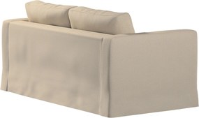 Potah na pohovku IKEA  Karlstad 2-místná , nerozkládací, dlouhý barva béžová látka pletený vzor