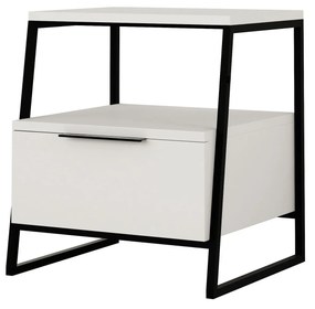 KALUNE DESIGN Noční stolek PAL bílý 855DTE3547