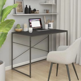 Počítačový stůl černý 110 x 60 x 70 cm kompozitní dřevo 30208