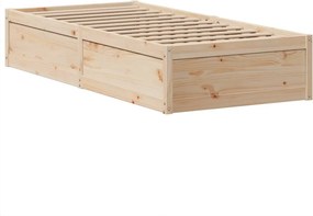 Postel bez matrace 90 x 190 cm masivní borovice 3323515