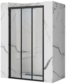 Rea - ALEX black sprchové posuvné dveře 90 x 190 cm, černá, REA-K9638