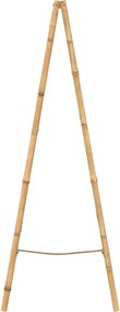 Dvojitý žebřík na ručníky s 5 příčlemi bambusový 50x160 cm 243714