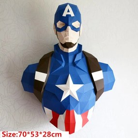 Papírové 3D puzzle Avengers 70 cm Varianta: Capitan America 2