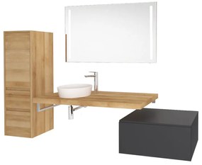 Mereo Mereo, Umyvadlo na desku bez přepadu, 355x120 mm, kulaté, keramické, UC363612C