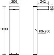 LGM LI-10021-T230-01 Venkovní sloupkové svítidlo LIGHT LINEAR PT 3000K 29W 2309lm IP65 černá RAL9011 (LGM LI-10021-T2-W30-01) - LIGMAN