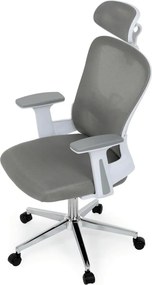 Kancelářská židle KA-K2031 GREY, houpací mechanismus, šedá (64 x 61) cm