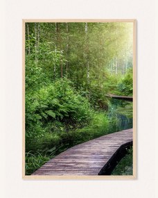 Oboustranný plakát Lesní Vodopád / Lesní Lávka | 30 x 42 cm | DP351321