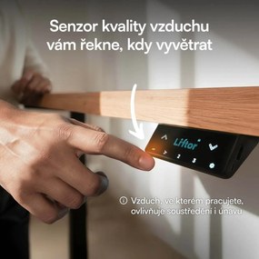 Výškově nastavitelný stůl Liftor Expert, Černá, elektricky polohovatelný