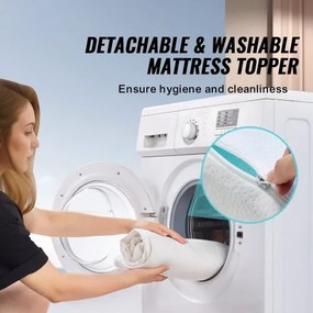 vršek matrace Memory Foam Odnímatelná a omyvatelná Queen tloušťka 76,2 mm
