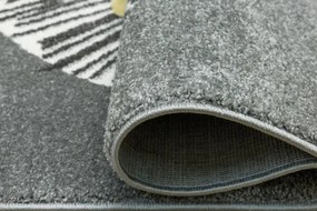 Dětský koberec Lima E181A světle šedý/žlutý, lev