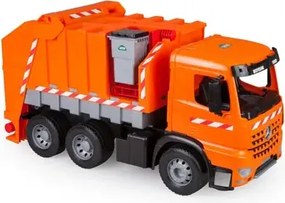 Lena Popelářské auto Arocs / Auto na hraní / s nálepkami / oranžová