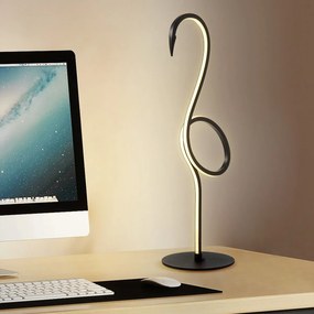 Stolní lampa plameňák Elstead FLAMINGO TL-BLK černá/LED 6W