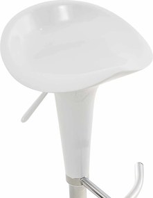 Sada 2 barových židlí Saddle – bílá