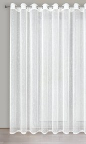 ZÁCLONA NA KROUŽCÍCH KELLY 300 CM X 250 CM CM BÍLÁ