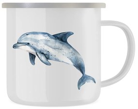 Plecháček "Delfín", Stříbrný 330 ml