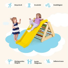 Costway Lezecká hračka pro batolata Trojúhelníková prolézačka 4 v 1 s rampou