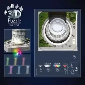 Ravensburger 3D Puzzle Iconics: Šikmá věž v Pise (Noční edice) / 216 d