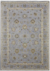 Diamond Carpets India, Ručně vázaný kusový koberec Diamond DC-M 2 Light grey/light grey, 245x305, šedá, chodba / předsíň