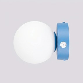 Sollux Lighting Nástěnné svítidlo YOLI 1 světle modré s vypínačem