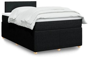 Box spring postel s matrací černá 120x190 cm textil 3287390