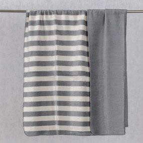 Deka Cotton Cloud 150x200cm Gray Stripes