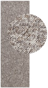 ELLE Decoration, Běhoun Wolly Ultra 106229 Taupe z kolekce Elle, 80x240, hnědá, ložnice
