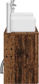 Sada koupelnových skříněk 3 ks Staré dřevo 53 x 34,5 x 63 cm 3405865