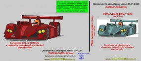 Dekorativní samolepky Auto-15, Samolepky na zeď