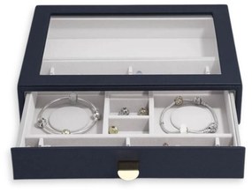 Stackers, Šperkovnice na šarmy Pebble Navy Classic Charm Display Drawer | tmavě modrá 75792