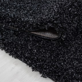 Ayyildiz Kusový koberec LIFE 1500, kulatý, Antracitová Rozměr koberce: 80 cm KRUH