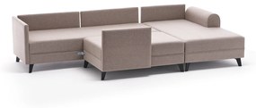 Atelier del Sofa Rohová sedací souprava Belen - Cream, Krémová