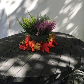 3D umělá podzimní girlanda listy 200 cm, plast IP 44