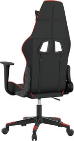 Herní židle černá a červená umělá kůže 3143754