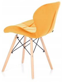 Skandinávská čalouněná židle, 73x47x37 cm,různé barvy Barva: Tyrkysová