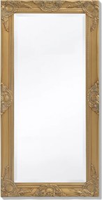 vidaXL Nástěnné zrcadlo barokní styl 100 x 50 cm [243681] Barva: Černá