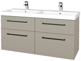 Dřevojas Koupelnová skříň Q MAX SZZ4 120 Varianta: N01 Bílá lesk / Úchytka T01 / D17 Colorado