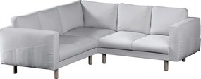 Potah na pohovku IKEA Norsborg rohová 4-místná barva bílá látka pletený vzor