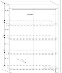 Komoda FINERA bílá