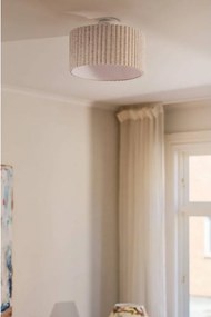 Béžové lněné stropní svítidlo ø 40 cm Alina – Jotex