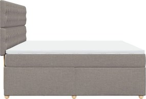 Box spring postel s matrací taupe 180x200 cm textil 3293670