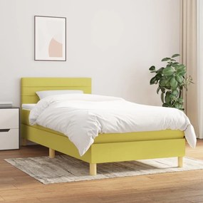 vidaXL Box spring postel s matrací 90x190 cm textil [3140663] Barva: Tmavě šedá