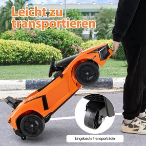 Costway Elektrické auto pro děti Lamborghini Revuelto 12 V elektrické dětské