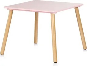 CHIPOLINO Dřevěný stolek s židlemi Pink
